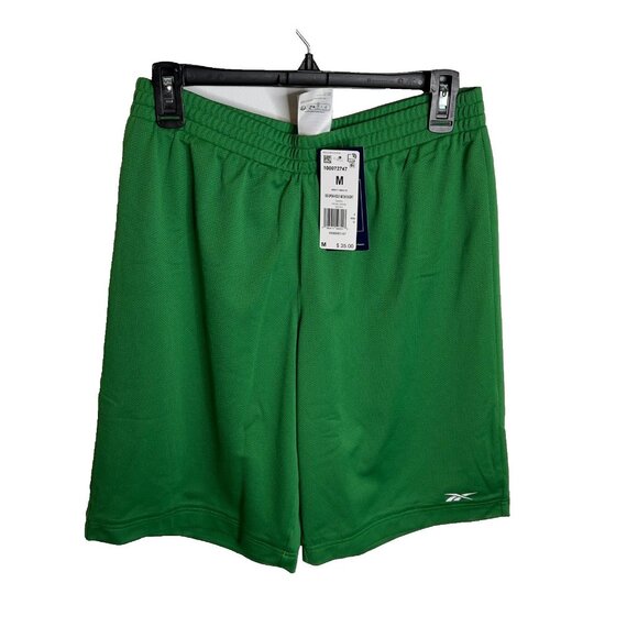 Reebok | Shorts | Reebok Mens Mesh Logo Basketball Shorts Green Size M ...